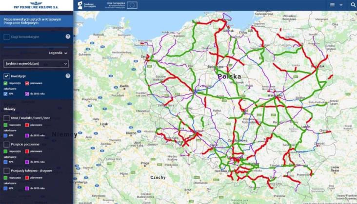 Inwestycje kolejowe na interaktywnej mapie PLK - Wszystko na temat ...
